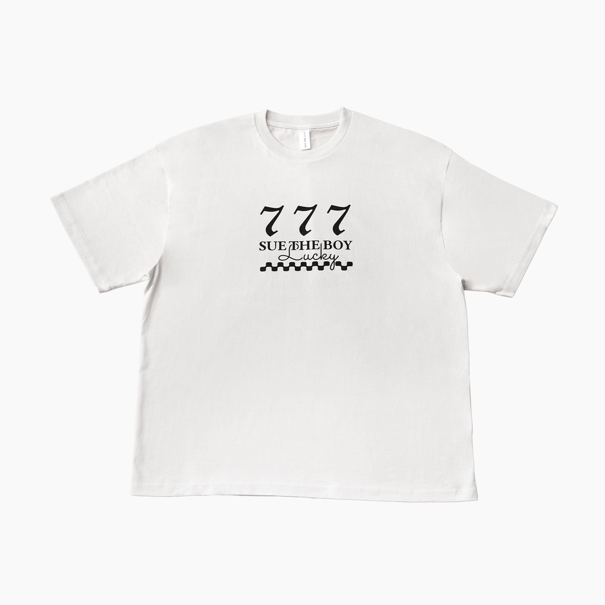 Lucky 777 T-Shirt | White | Sue The Boy – Sue the Boy