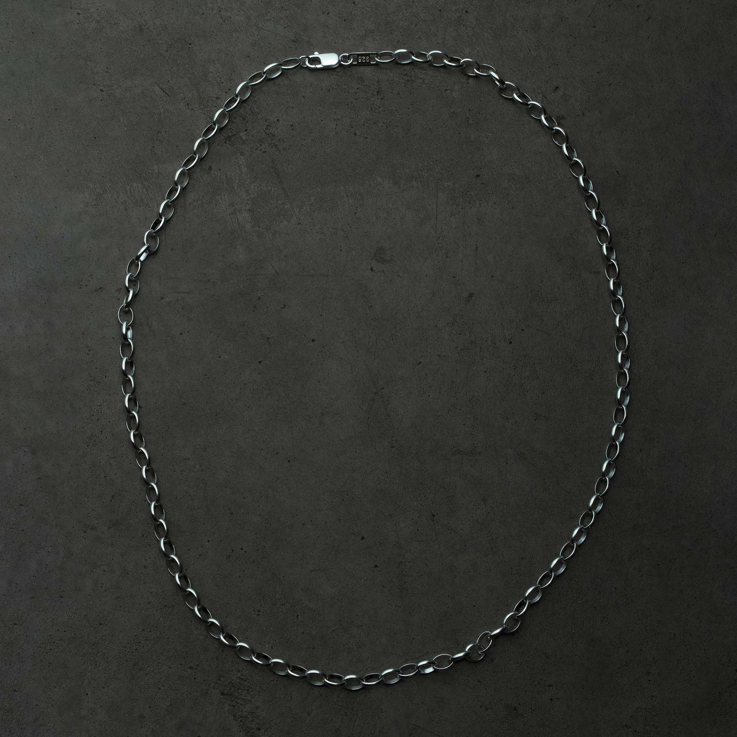 Rollo Oval Chain Necklace | 925 Silver | Sue The Boy Jewellery – Sue ...