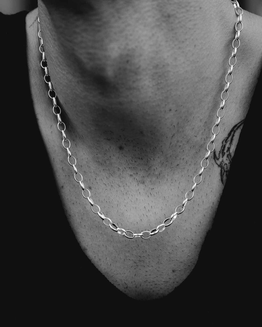 Rollo Oval Chain Necklace | 925 Silver | Sue The Boy Jewellery – Sue ...